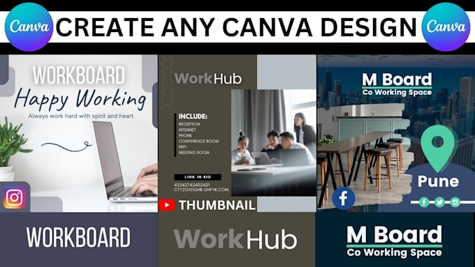 Create anything using canva by Shilpa3495 | Fiverr