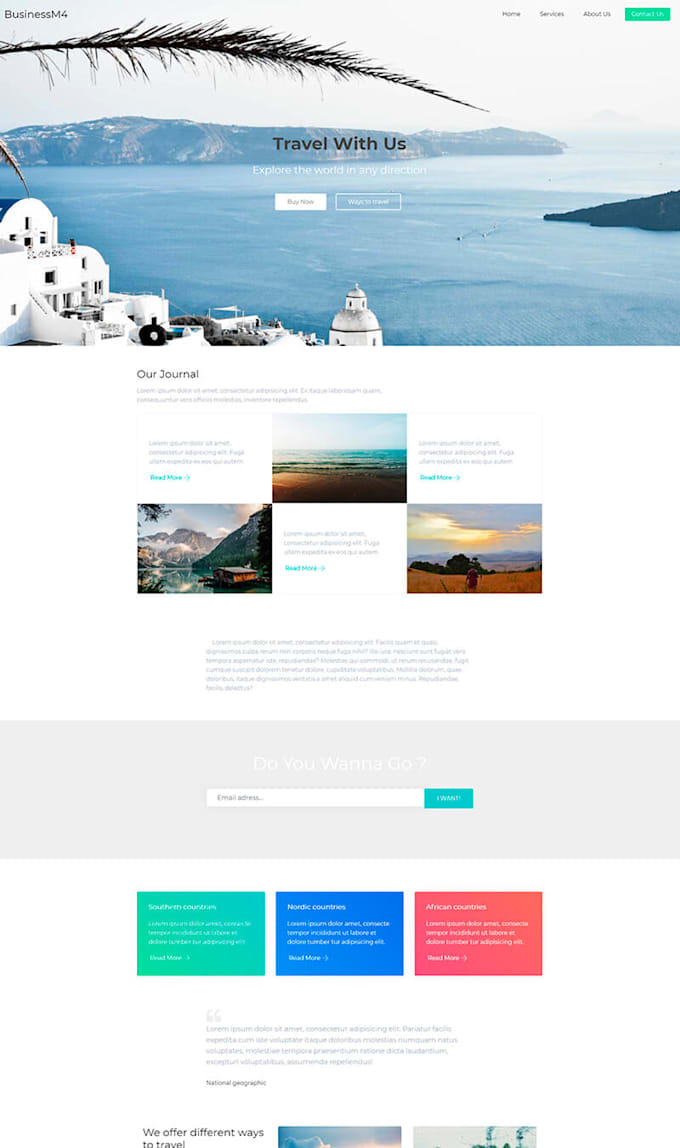 Design Website Using Bootstrap Html Css And Javascript By Waseem00 Fiverr