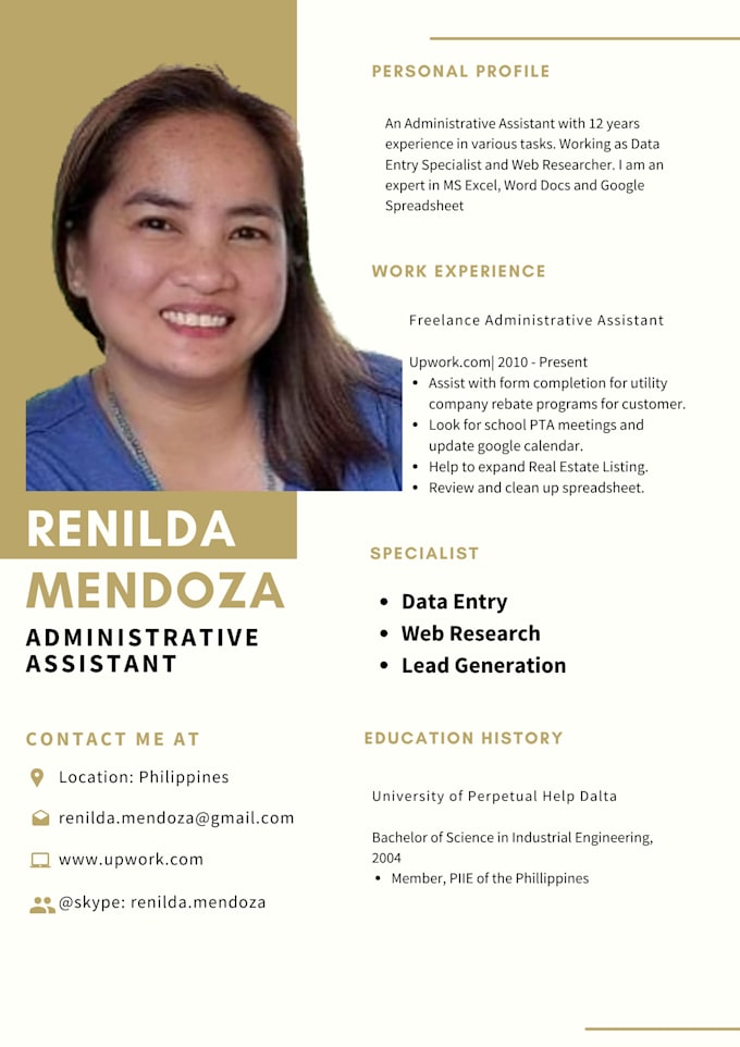 Work do data entry, web researcher and lead generation by Rainbmendoza ...