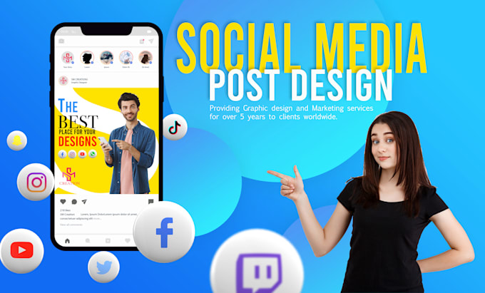 Design social media posts and banners by Sm_creationlk | Fiverr