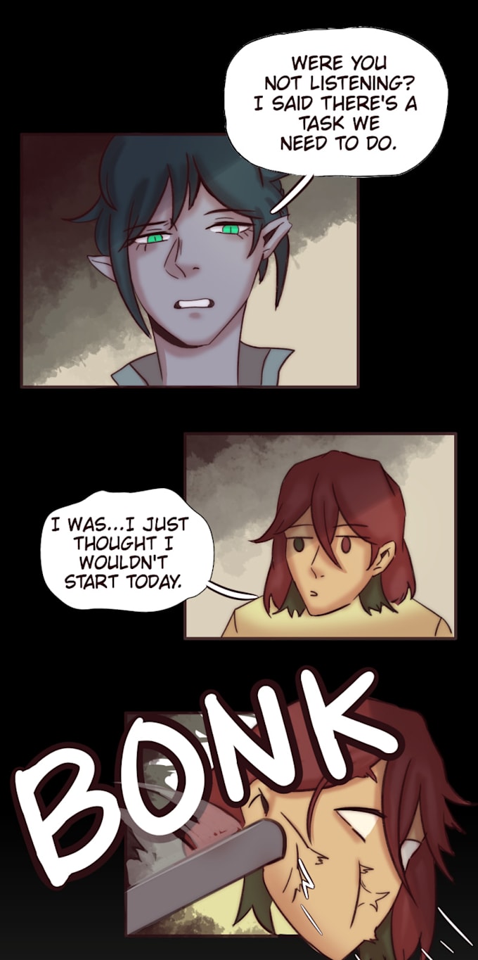 Draw your story or dnd sessions into webtoon comic panels by Skyezym ...