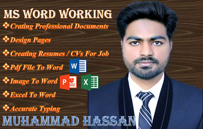 Create ms word professional documents for you by Muhammadhass665 | Fiverr