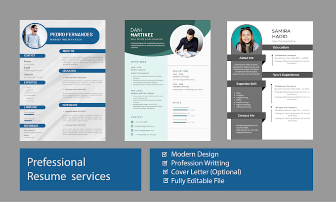 Offer professional cv resume writing services by Expert_gdesign | Fiverr