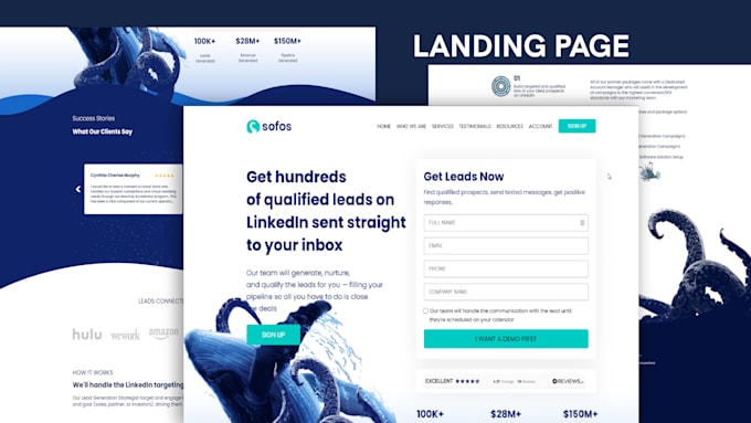 Create high converting unbounce landing page design by Designermithil ...