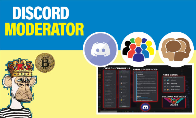 Be your discord moderator, admin and community manager by Abdullah_shaz ...