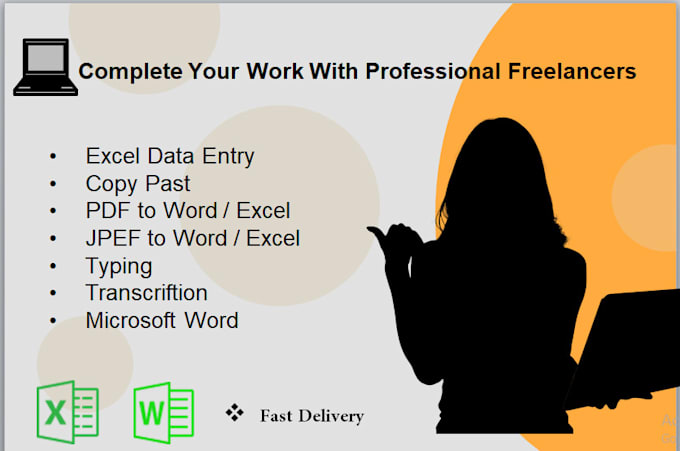 Do excel data entry 2 typing 3 conversion data 4 writing by Khangislam ...