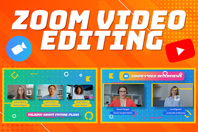 Edit your zoom interviews by Iconics_studio | Fiverr