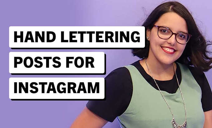 Design beautiful hand lettering posts for instagram by Rayanealvim | Fiverr