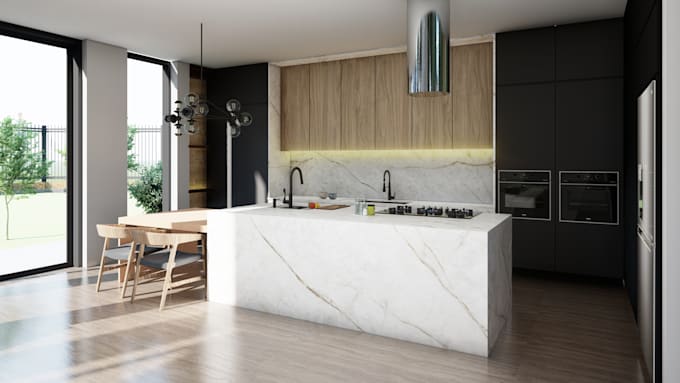 Create realistic interior and exterior 3d visualization, rendering by Francisco96f | Fiverr