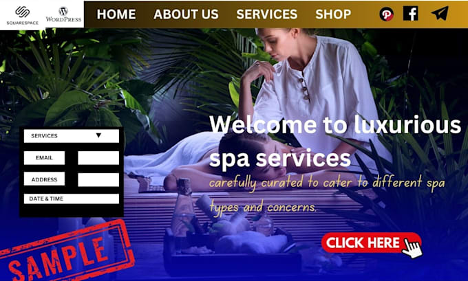 Build spa website, beauty, hair salon and barber website by Edochi123 ...