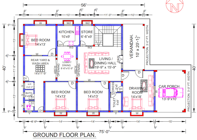 Make plan for your plot and land with all necessary details by ...