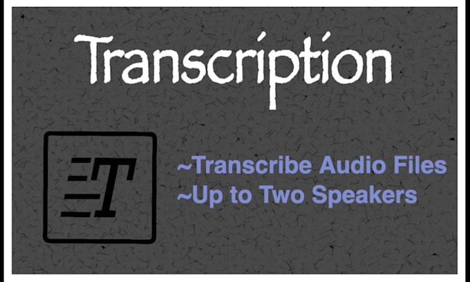 Transcribe an audio file by A14superbeast | Fiverr