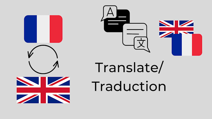 Translate french to english and vice versa by Aftahl | Fiverr