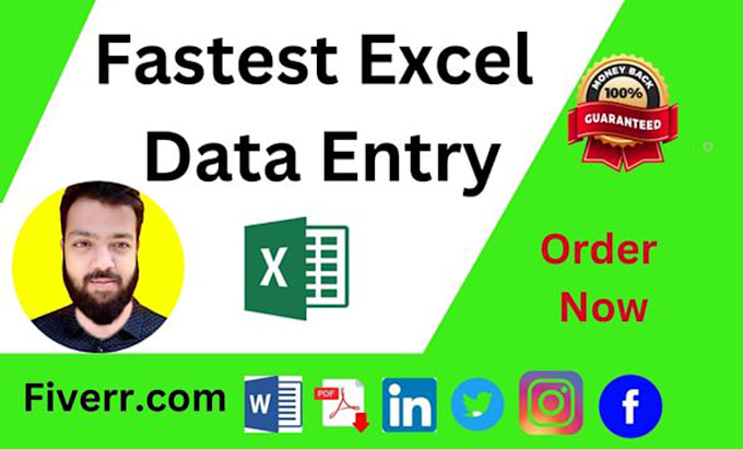 Do data entry in excel, lead generation,fastest web research by Data ...