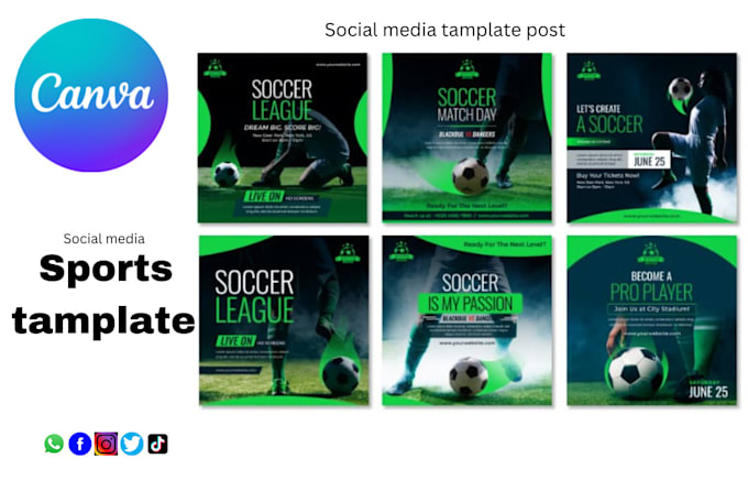 Create sports design in canva by Toheedzafar345 | Fiverr