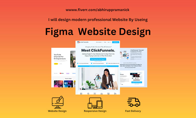 Build amazing and beautiful website design in figma by Techsubho | Fiverr
