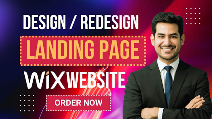 Design figma to wix, redesign wix landing page, wix studio website ...