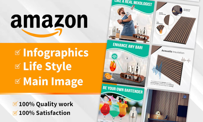 Design amazon listing images and infographics by Amazonartmaster | Fiverr