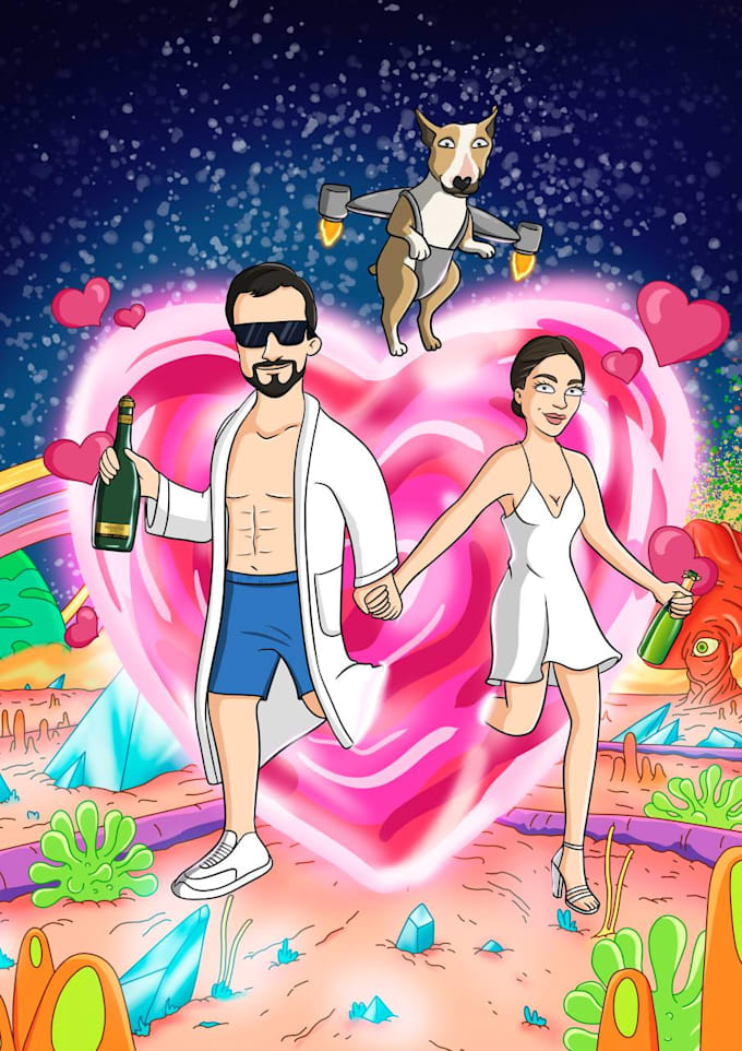 Make real cartoon characters out of you by Murtburner | Fiverr