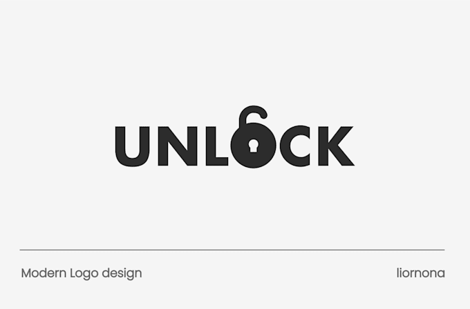 Design a modern, simple and clean logo for your brand by Liornona | Fiverr