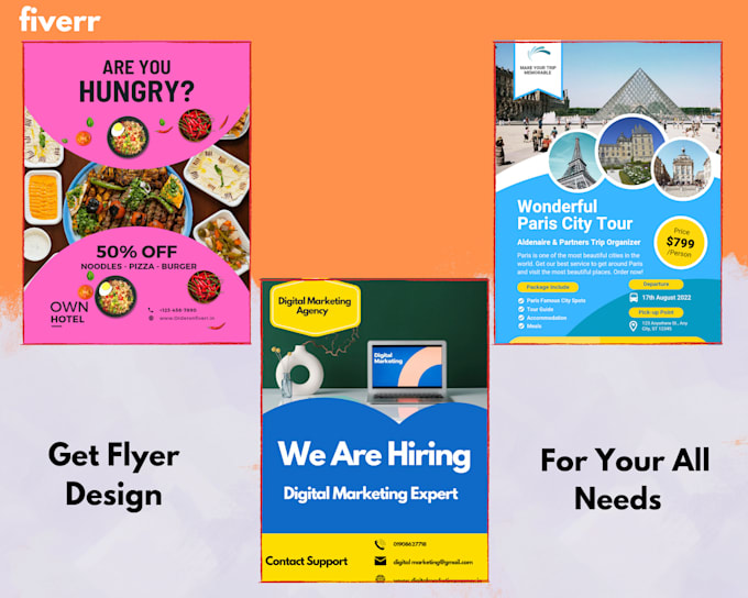 Create different types of flyer design for your services by Syed3241 ...