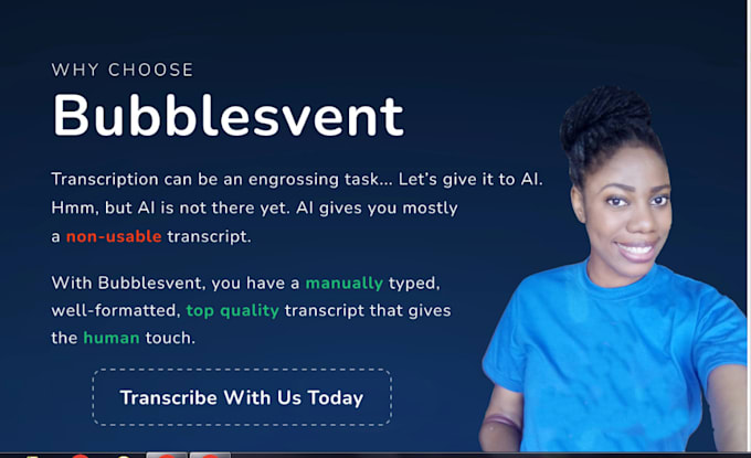 Deliver accurate transcripts for any english video or audio by ...