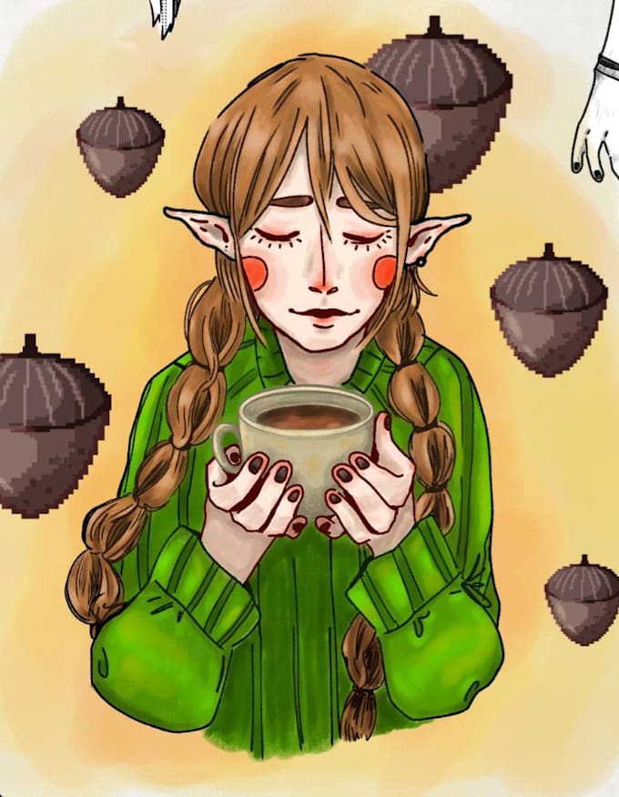 Draw your character in cartoon or in graphic by Annatvr | Fiverr