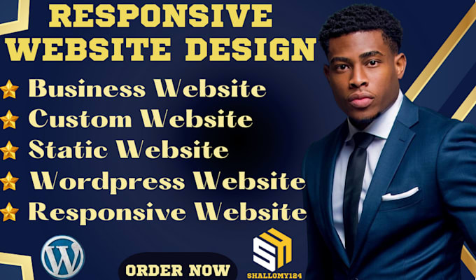 Do website development, design a fully responsive website for your ...