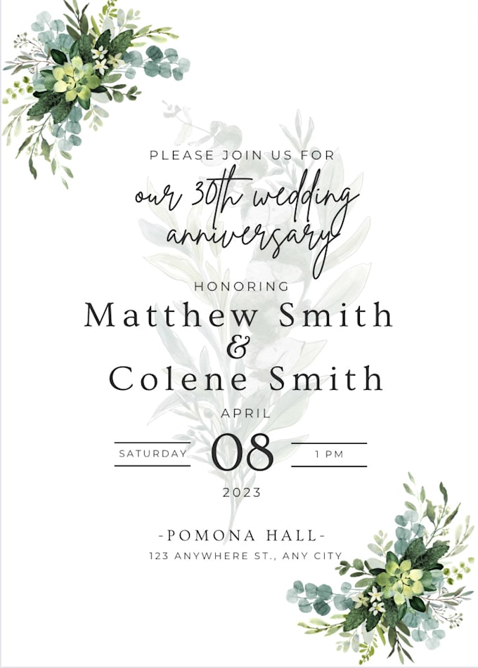 Deliver a beautiful wedding invitation by Ashleymp98 | Fiverr