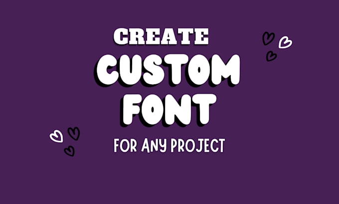 Create custom font for you for any project by Ibrar_creation | Fiverr