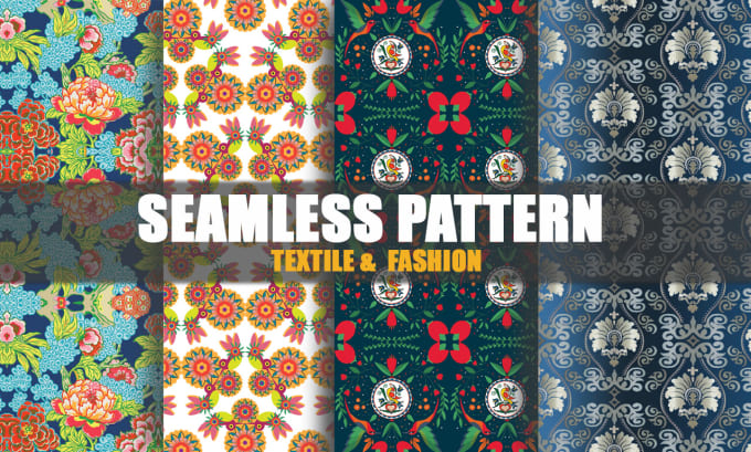 Create seamless pattern design for fashion and textile print by ...