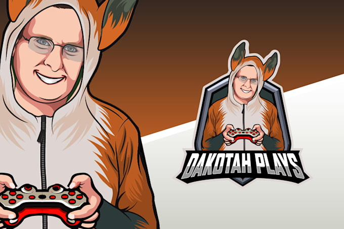 Draw premium portraits caricatures and cartoon logo for gaming and ...