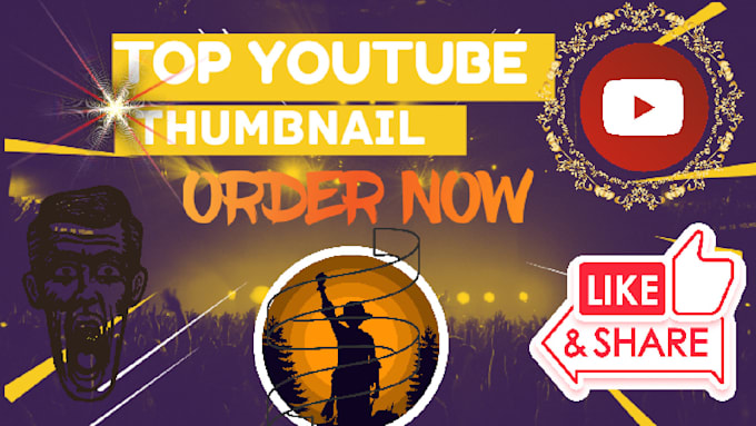 Design youtube thumbnail for your social media by Yousamlahnine | Fiverr