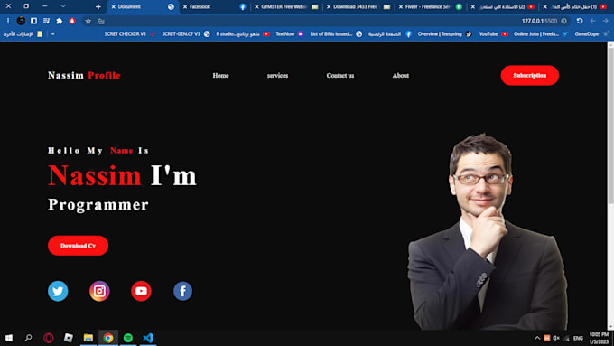 Programming a website in a language html css by Nasdim | Fiverr