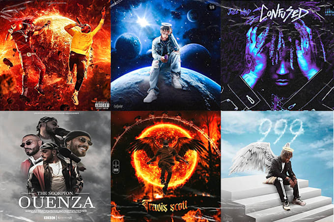 L design unique music album cover art by Zn0designer | Fiverr