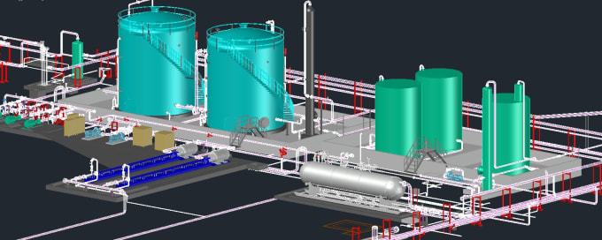 Design a 3d model of your industrial plant using autocad by Jairock22 ...