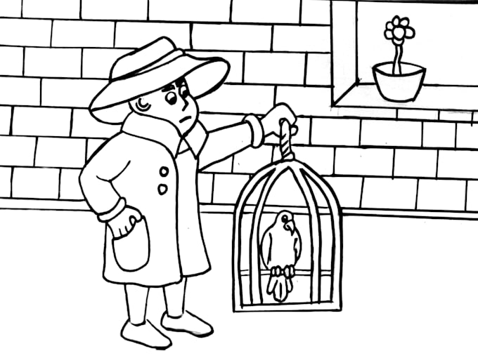 Make line drawings for children books by Mainza_ | Fiverr