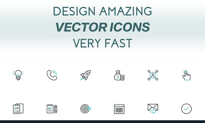 Designe amazing vector icons very fast by Dylanvegas | Fiverr