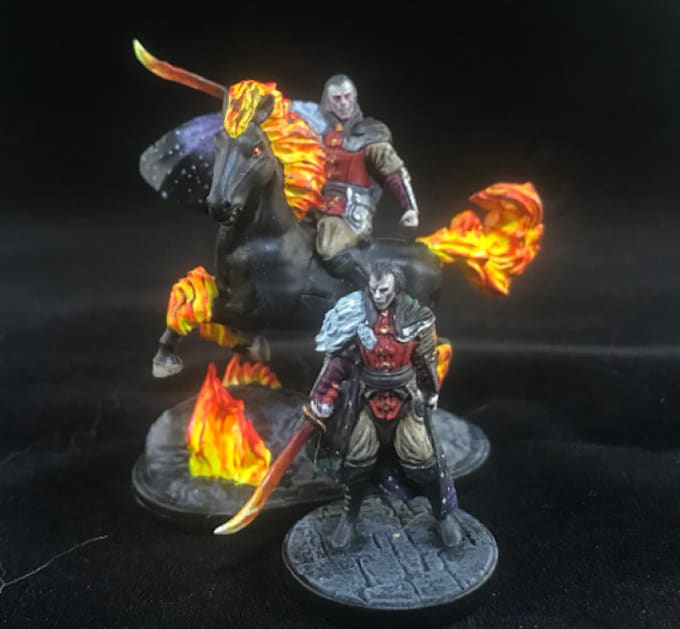Paint a custom strahd dnd figure mounted and on foot by Warpfirestudio ...