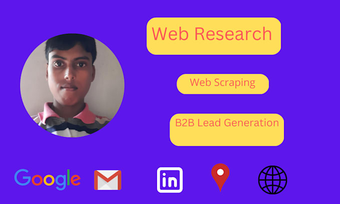 Do perfect web researcher and b2b lead generation by Arafat724 | Fiverr
