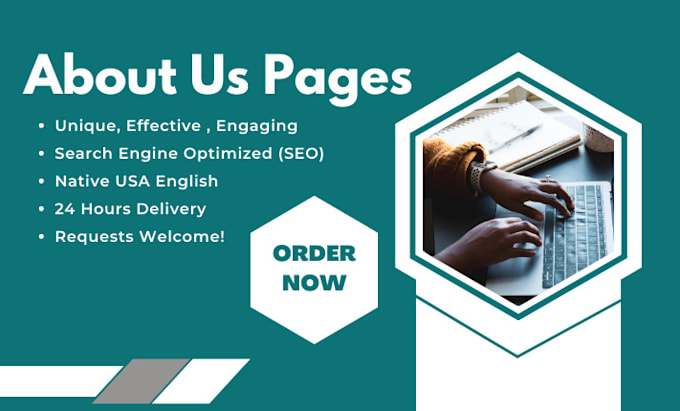 Write an about us page for your website or company by Sadafabdulla408 ...