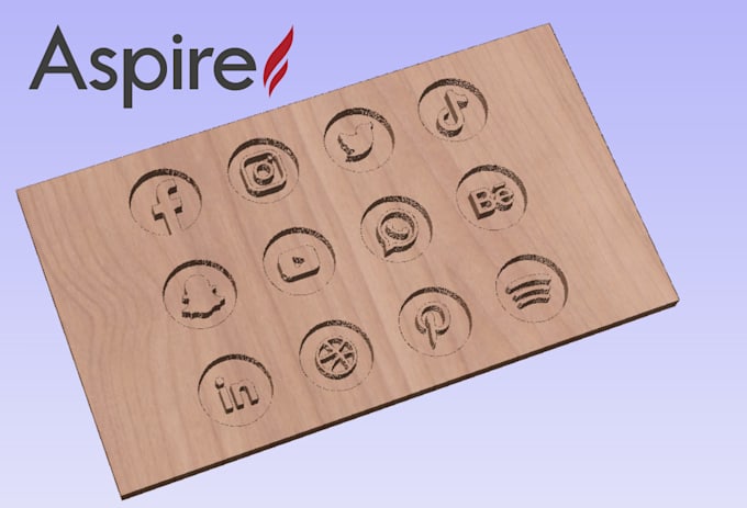 Create a simple 2d wood design using vectric aspire by Ganindudesh | Fiverr