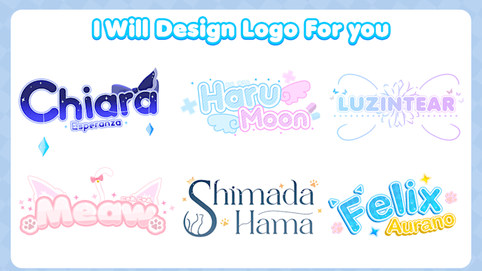Design vtuber , twitch logo for you by Nekohouse_1001 | Fiverr