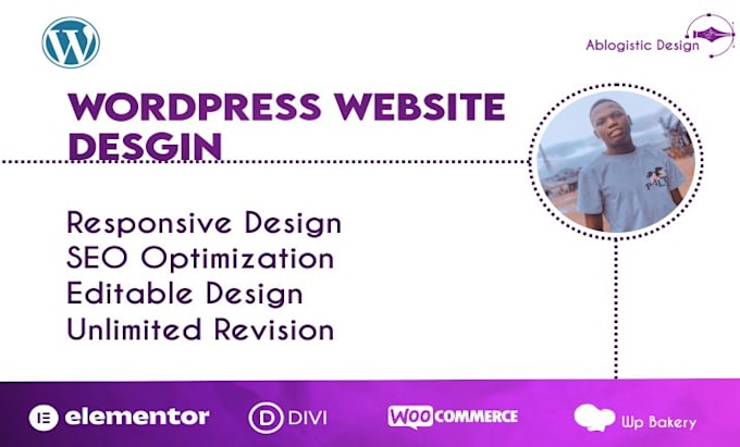 Develop responsive wordpress website design by Amoduabel | Fiverr