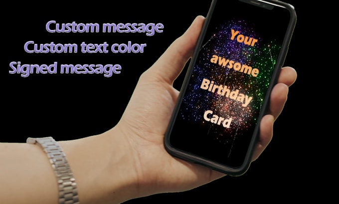 Create a fireworks birthday card for mobile use by Viezurex | Fiverr