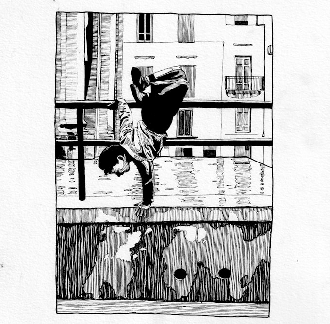 Draw a unique line art illustration by Sarabiagioni | Fiverr