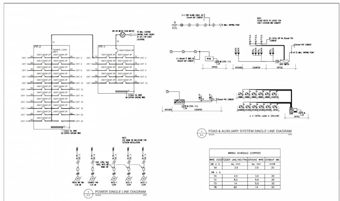 Draw electrical plans in autocad by Jeromedelapaz | Fiverr