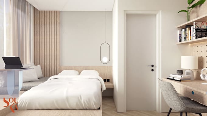 Interior design realistic 3d rendering by Bysouka | Fiverr