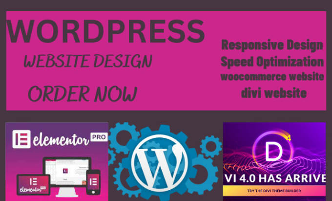 Design wordpress website with elementor,divi,hubspot by M_web_tech | Fiverr