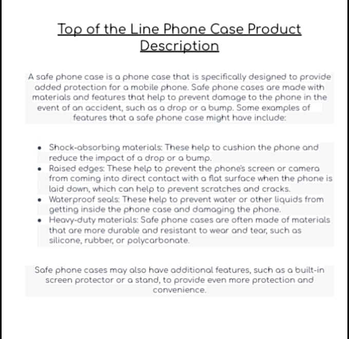 Do top of line product descriptions by Nicholassetera | Fiverr